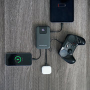 Boundless 14,000mAh All-In-One Pro Power Bank w/AC Plug, Built-In Cabl ...